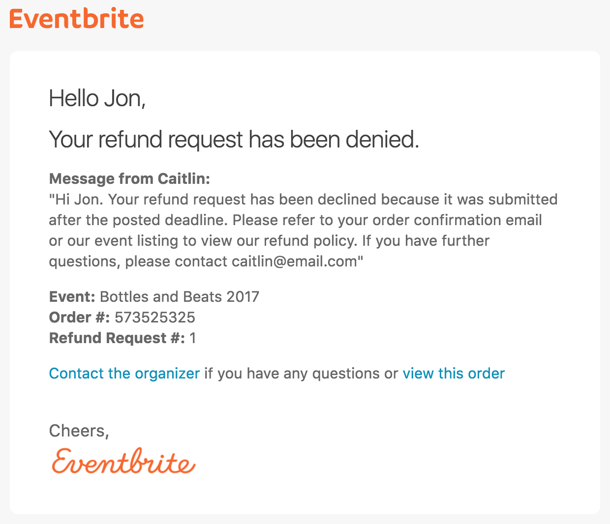 Eventbrite Customer Service Email Eventbrite Customer Service Email