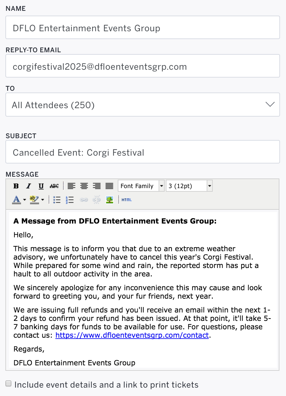 How To Cancel An Event Eventbrite Help Centre