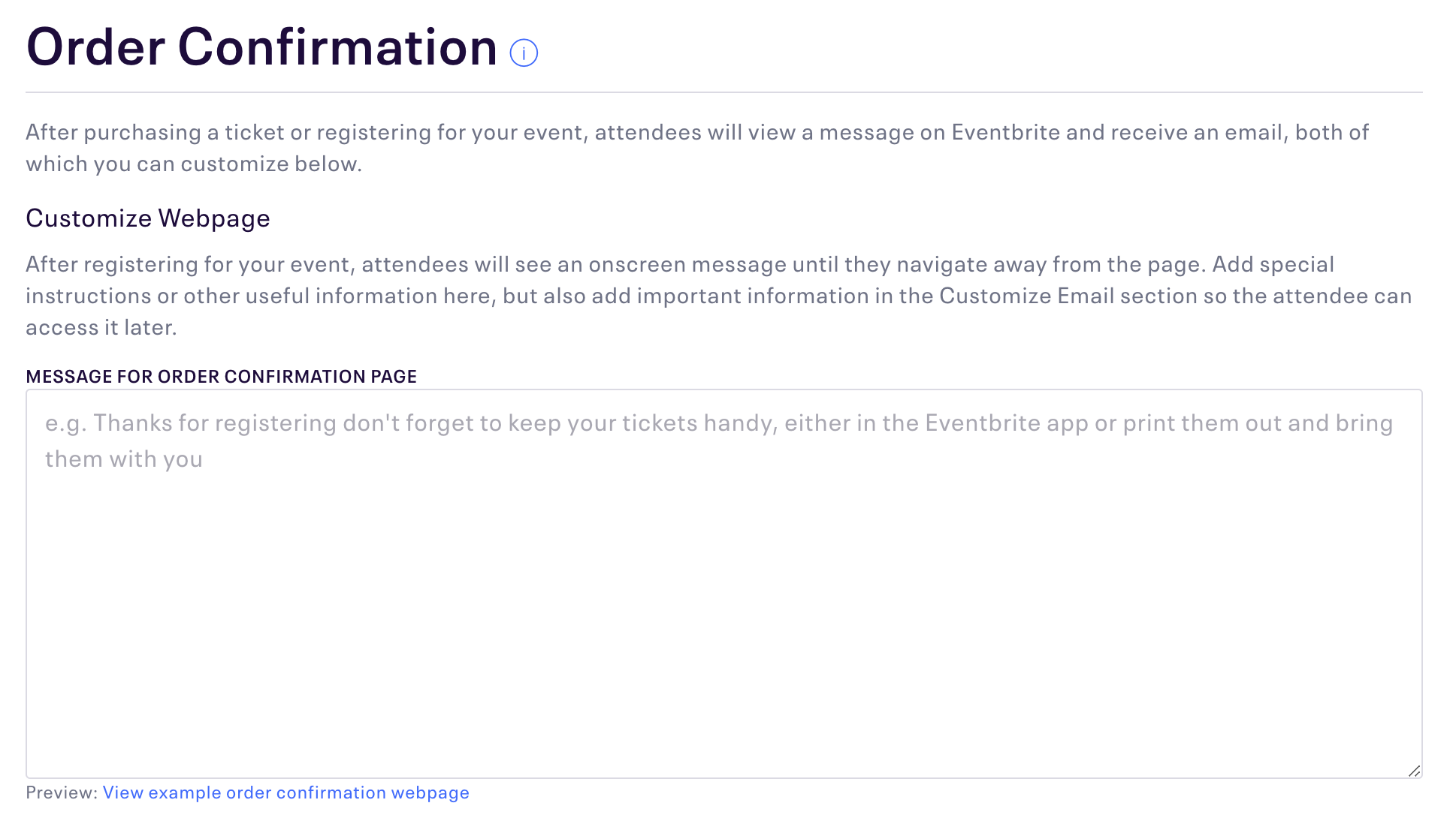 3 Optional Customise The Order Confirmation Page 